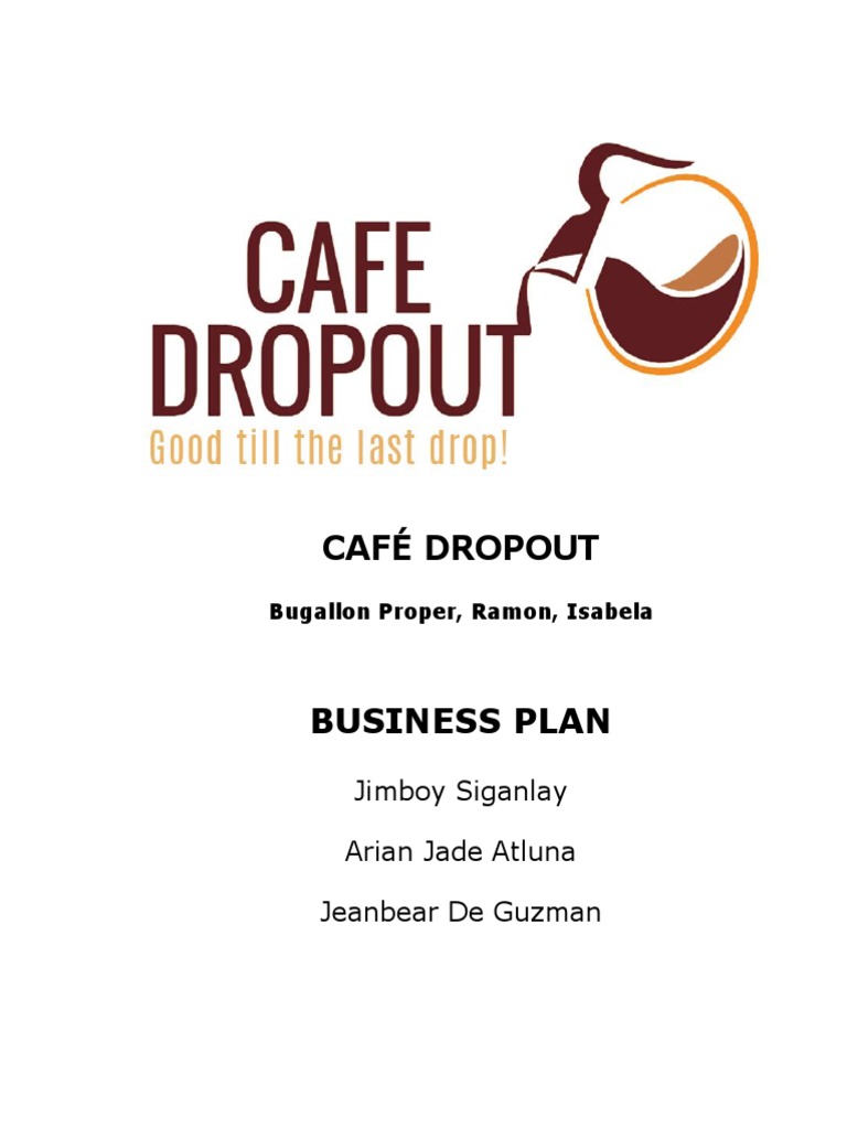 Business Plan: Café Dropout | PDF | Coffee | Balance Sheet