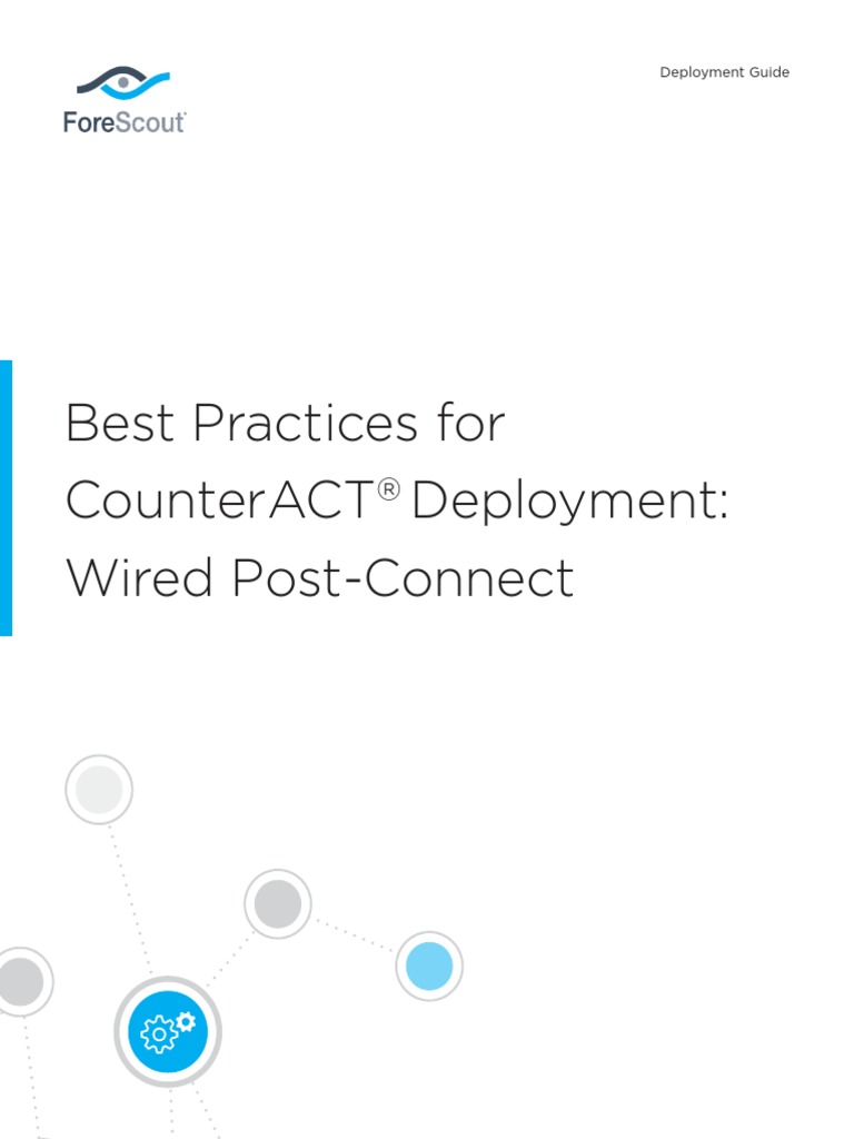 CounterACT Deployment Guide Wired Post Connect | PDF | Network Switch ...