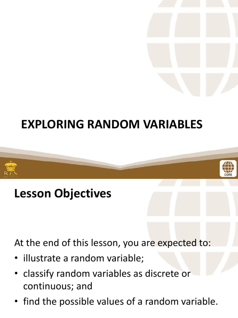Exploring the Fundamentals of Random Variables: An Introduction to Discrete and Continuous ...