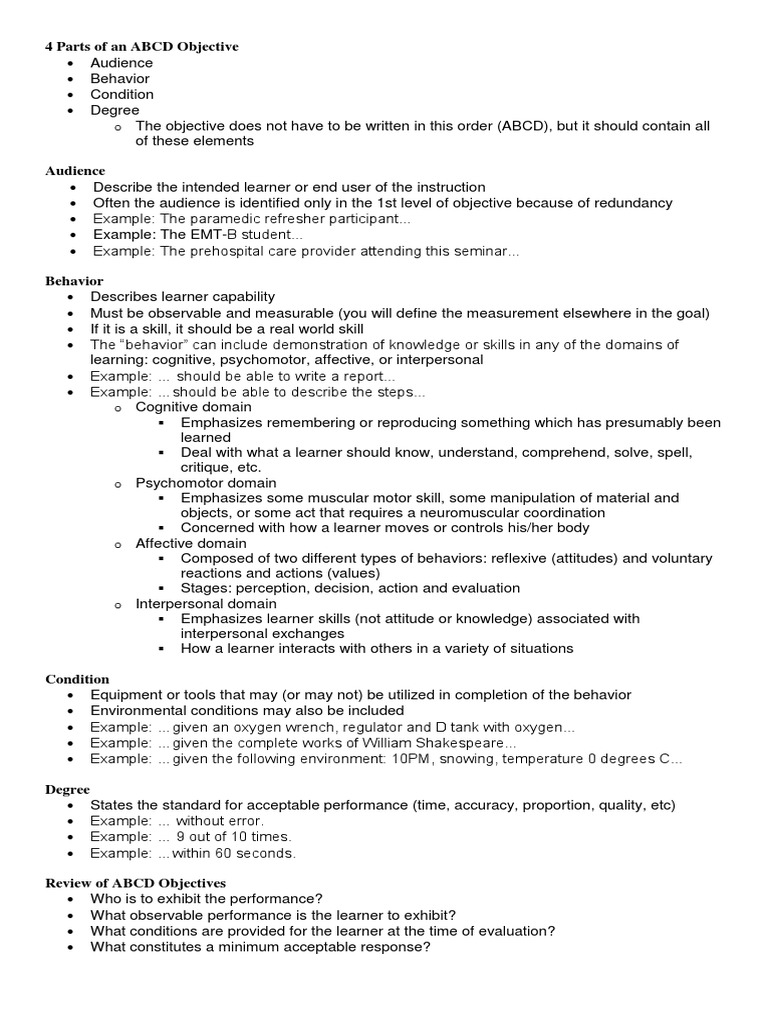 Abcd Lesson Plan | Download Free PDF | Attitude (Psychology) | Affect ...