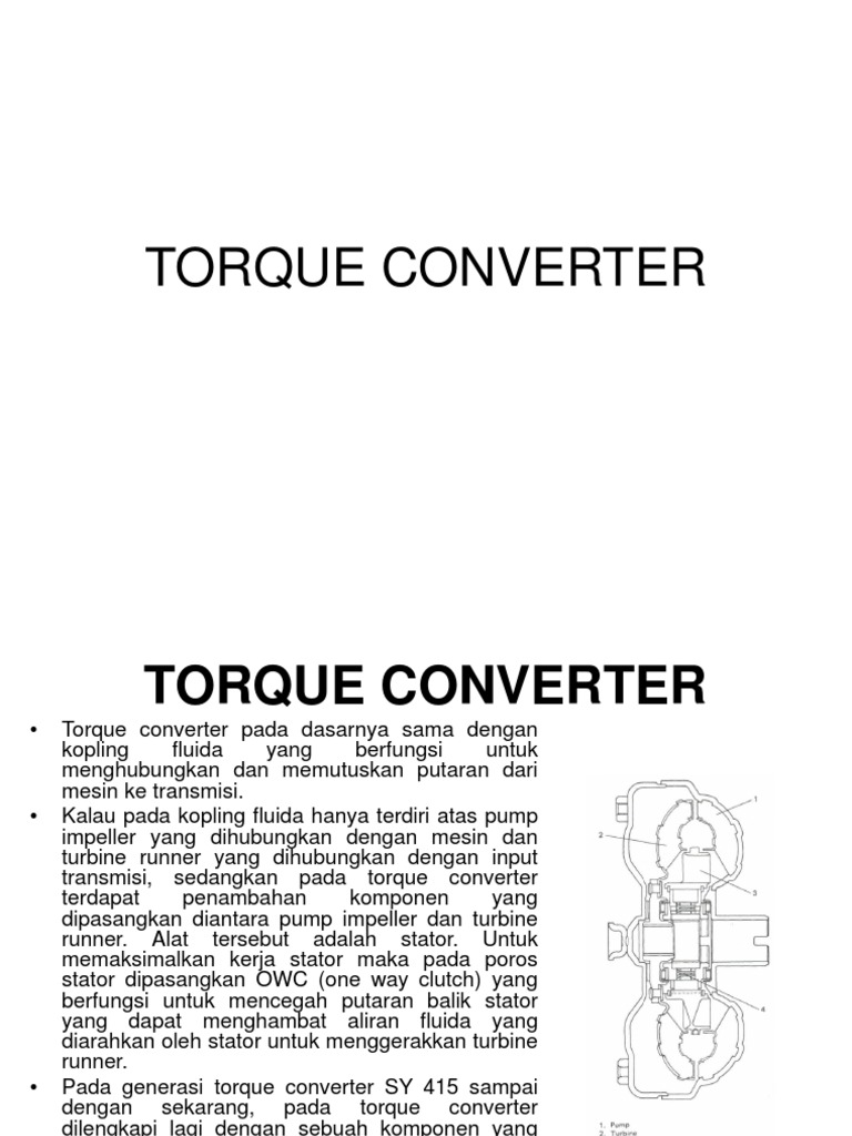 01.torque Converter | PDF | Teknologi & Rekayasa
