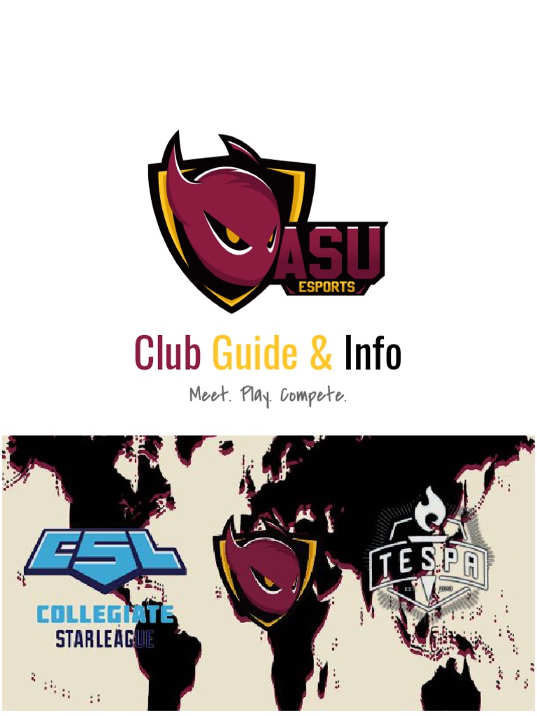 ASU ESPORTS Club Guide & Info PDF | PDF | Gaming | Entertainment