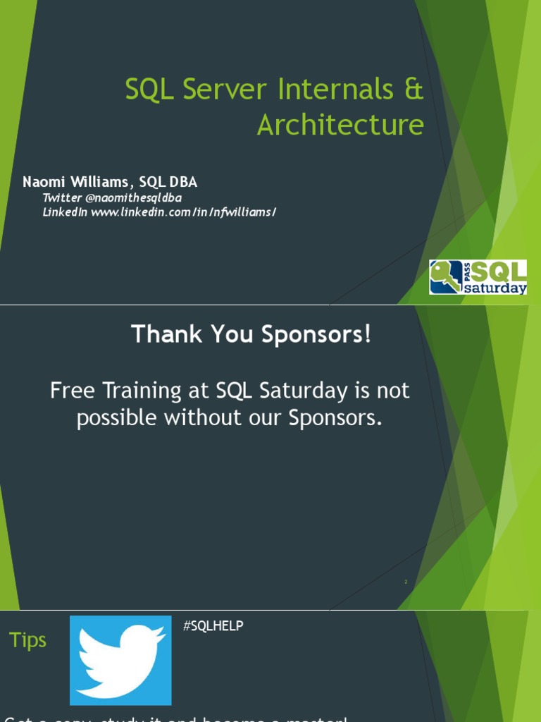 SQL Server Internals & Architecture: Naomi Williams, SQL DBA | PDF | Microsoft Sql Server ...
