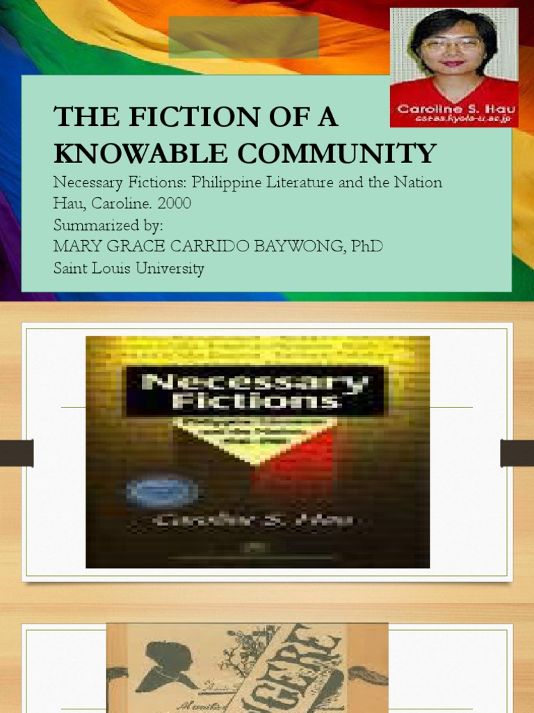 NOLI ME TANGERE The Fiction of A Knowable Community by Hau, Caroline ...