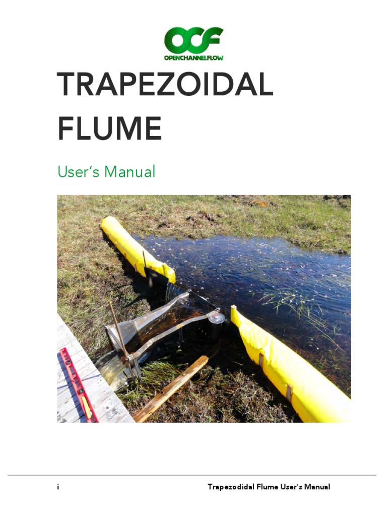 Trapezoidal Flume Users Manual | PDF | Civil Engineering | Chemical ...