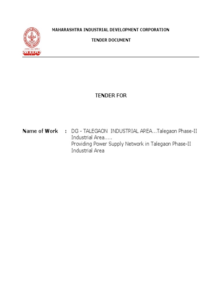 Tender Document | Download Free PDF | Transformer | Specification ...
