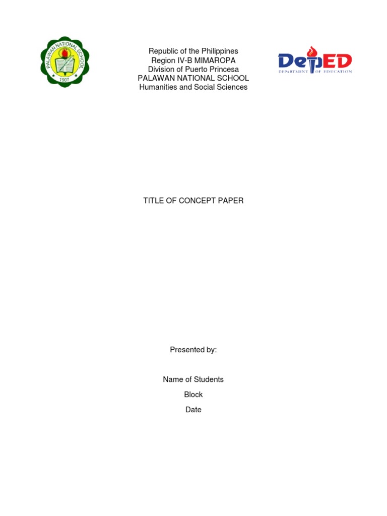 Concept Paper for Humanities Project | PDF