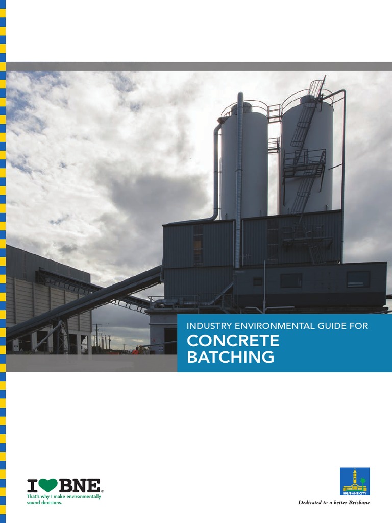 Concrete Batching: Industry Environmental Guide For | PDF | Fly Ash ...