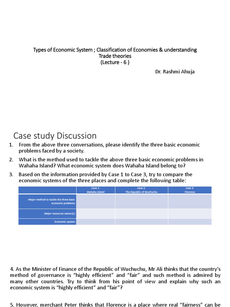 Types of Economic System-L6 | PDF | Economic System | Mercantilism