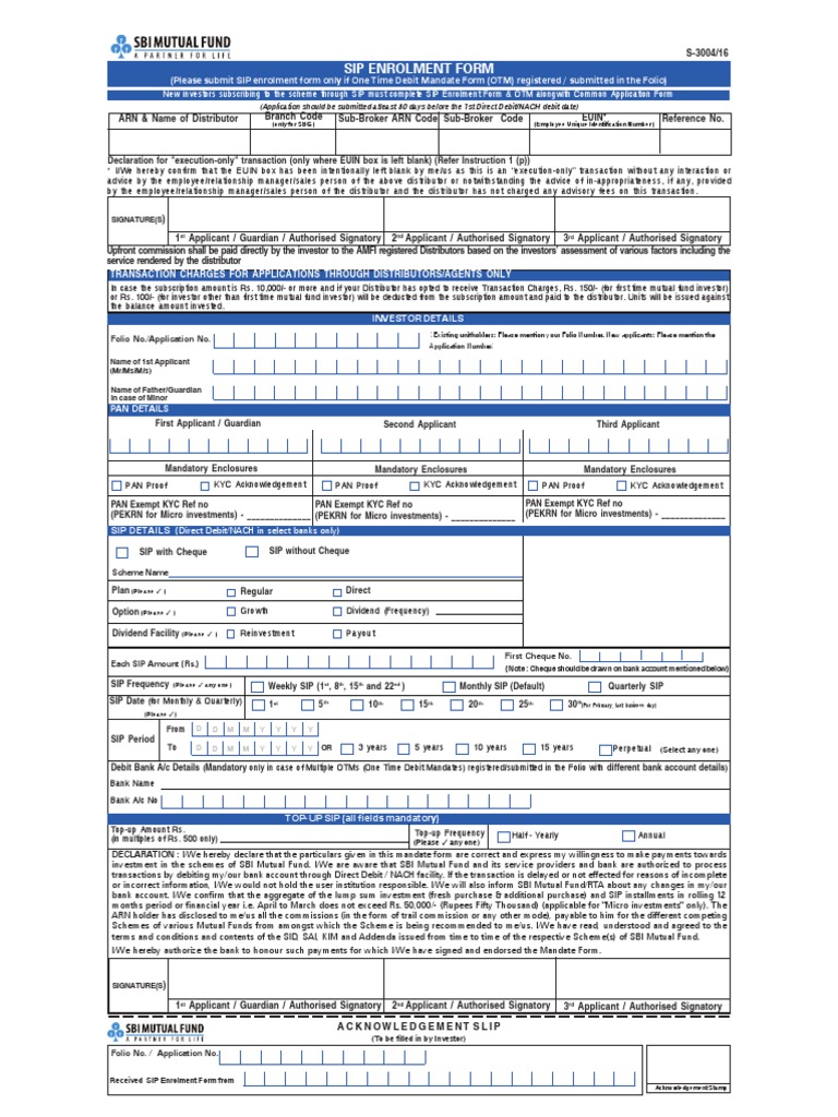 Sip Enrolment Form | PDF | Debit Card | Banks