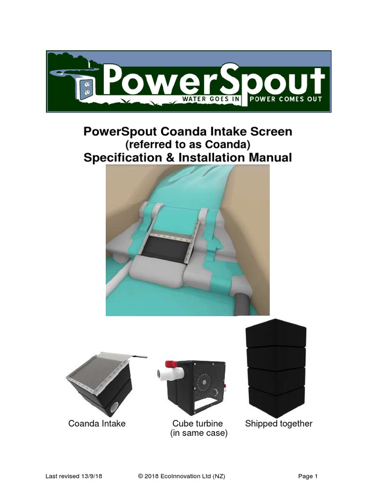 Coanda Intake Screen | PDF | Hydroelectricity | Concrete