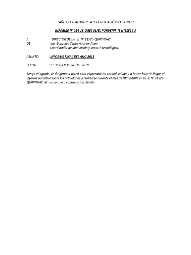 Informe Final CIST | PDF | Modificación de comportamiento | Cognición