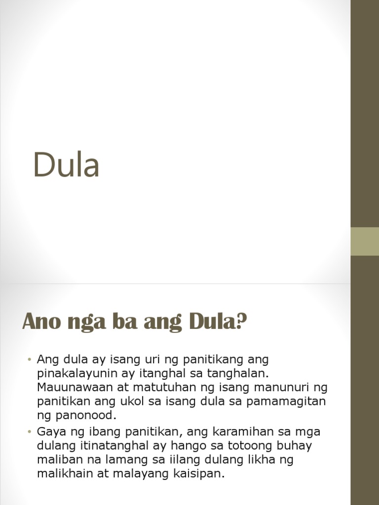 Dula Fil | PDF