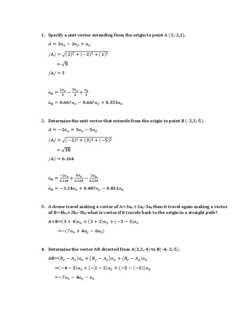 Problem Set Req | PDF | Coordinate System | Euclidean Vector