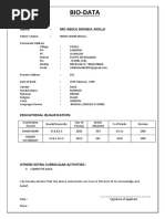 Simple Biodata Format | PDF