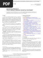 ASTM C191 - 08 Setting Time | PDF | Cement | Concrete