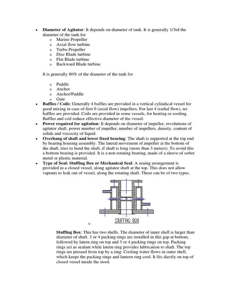 Agitator Design | PDF | Propeller | Bearing (Mechanical)