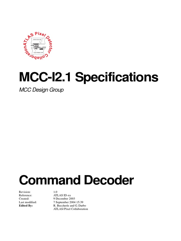 Command Decoder | PDF | Atlas Experiment | Detector (Radio)