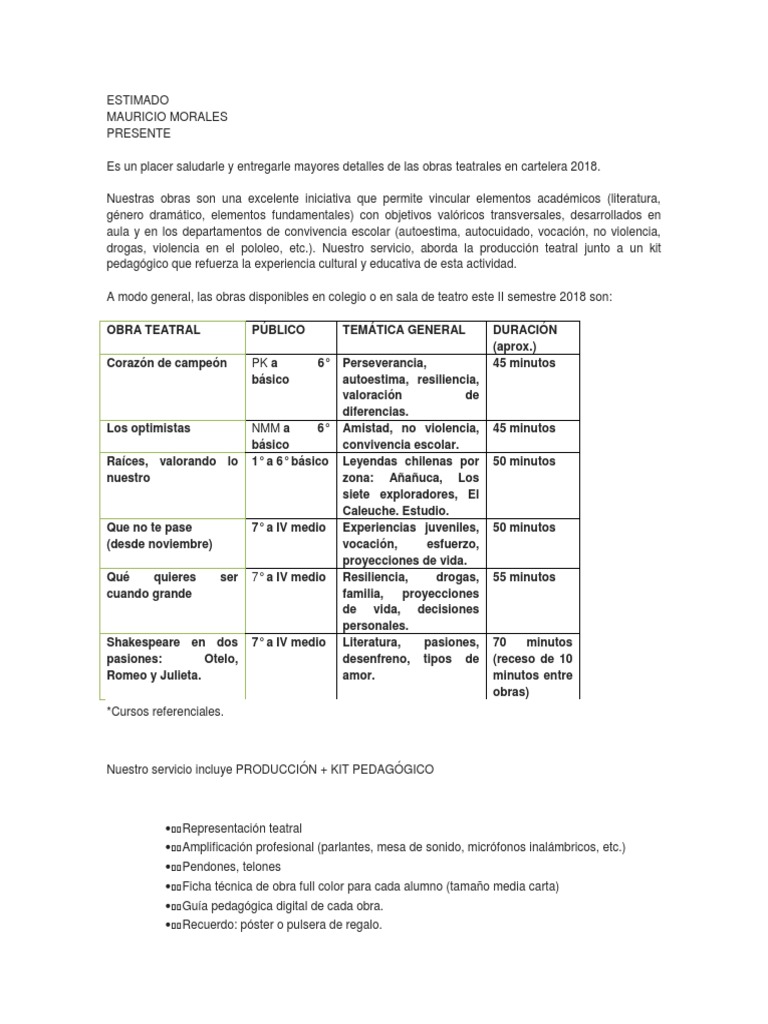 Teatro | PDF | Teatro | Entretenimiento (general)