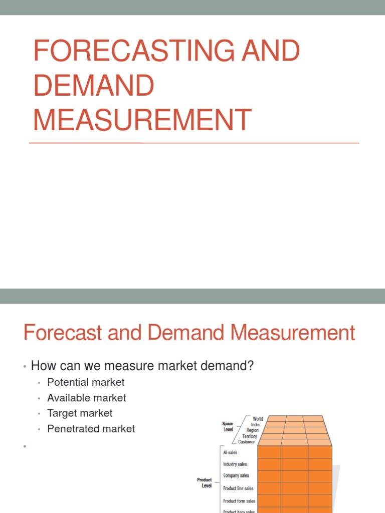 Chapter 3 - Forecasting and Demand Measurement | PDF | Demand | Forecasting