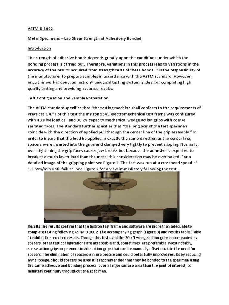 Astm D 1002 | PDF | Beam (Structure) | Bending