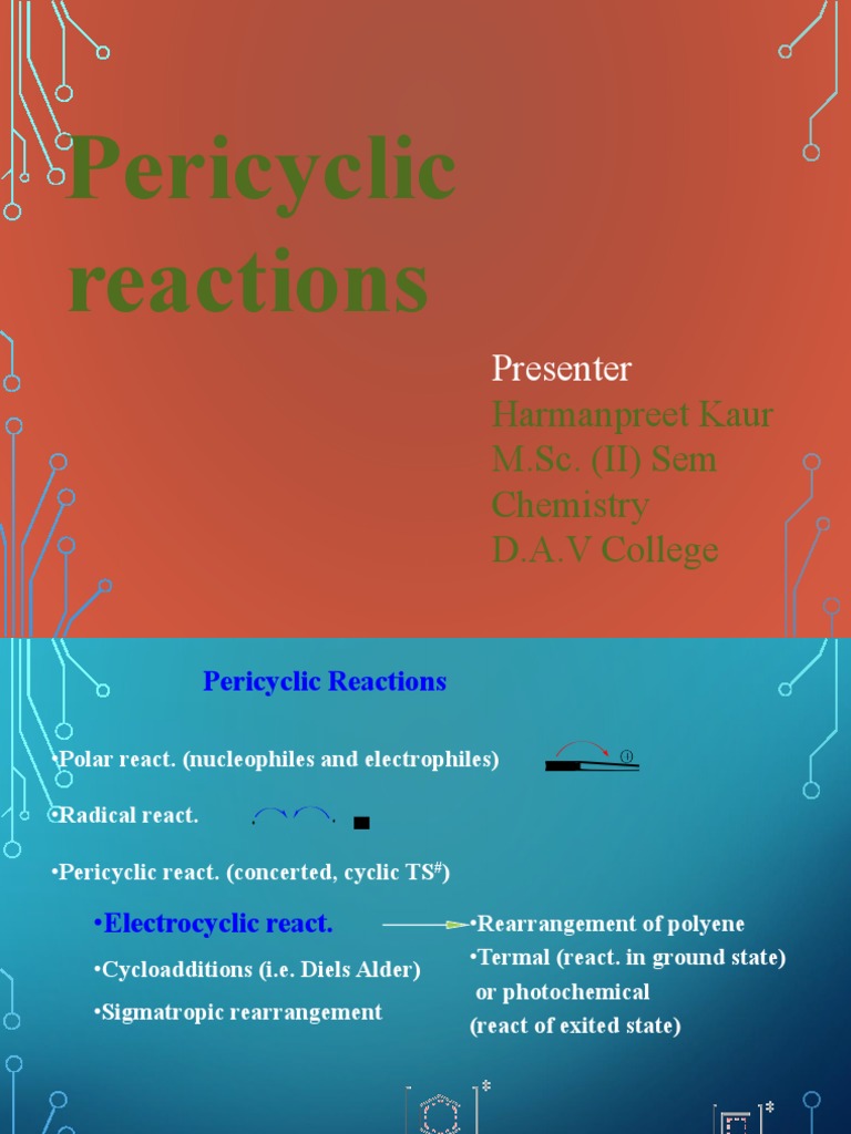 Pericyclic Reactions | PDF | Unit Processes | Chemical Reactions