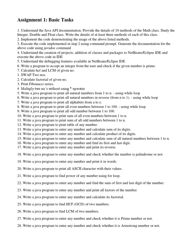 Assignments Pdf Method Computer Programming Constructor Object Oriented Programming 2214