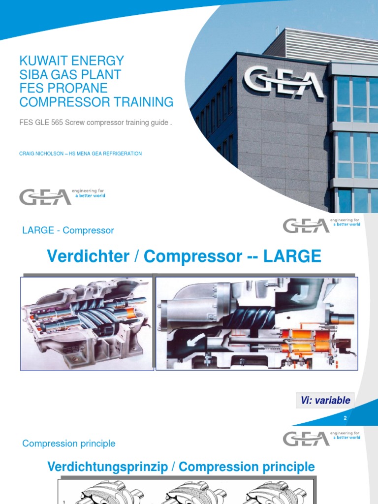 GEA Compr Training | PDF | Turbomachinery | Engineering Thermodynamics
