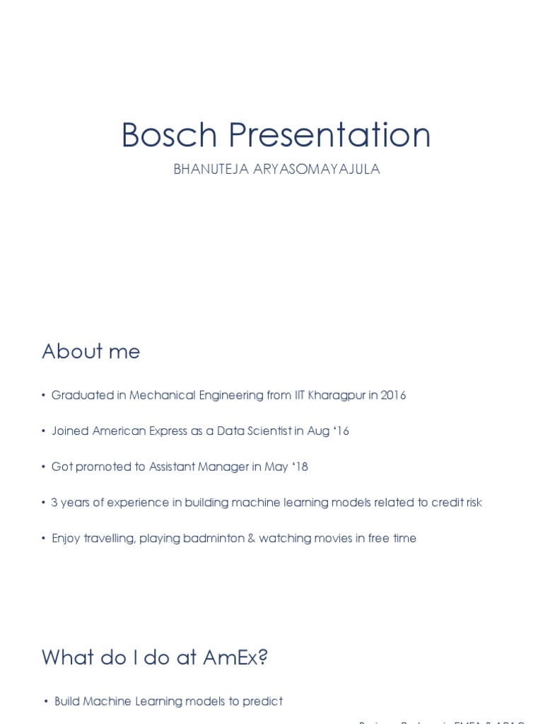 Bosch PPT v2 | PDF | Credit Card | American Express