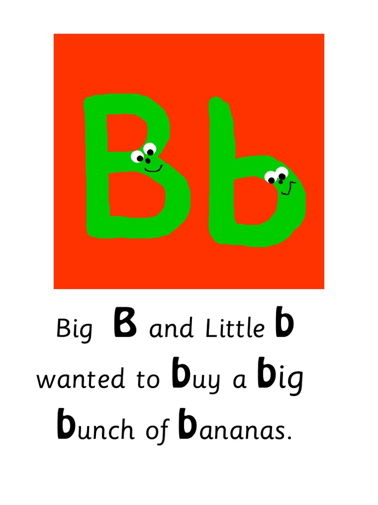Big B and Little B Happy Face Alphabet Series PDF | PDF