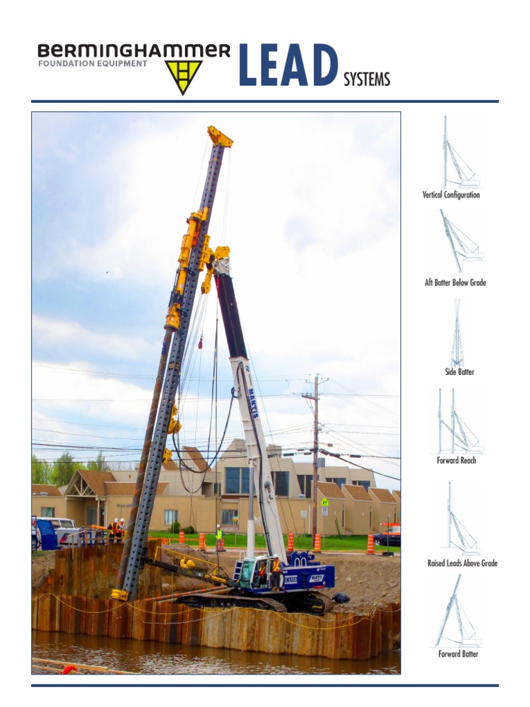 Bermingham Lead Brochure | PDF | Crane (Machine) | Deep Foundation