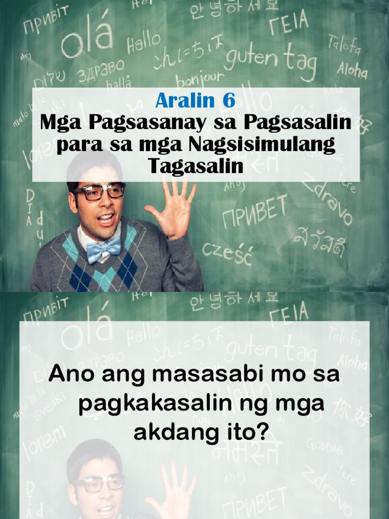 Finals Aralin 6 Mga Uri NG Pagsasalin | PDF