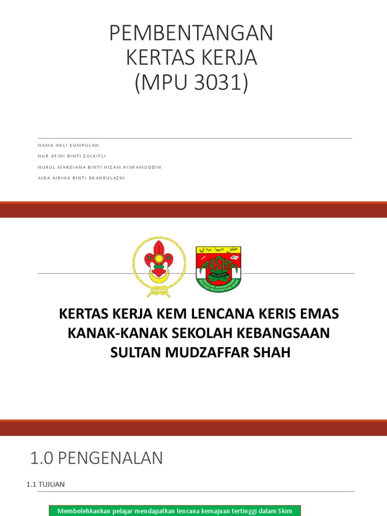 Pembentangan Kertas Kerja | PDF