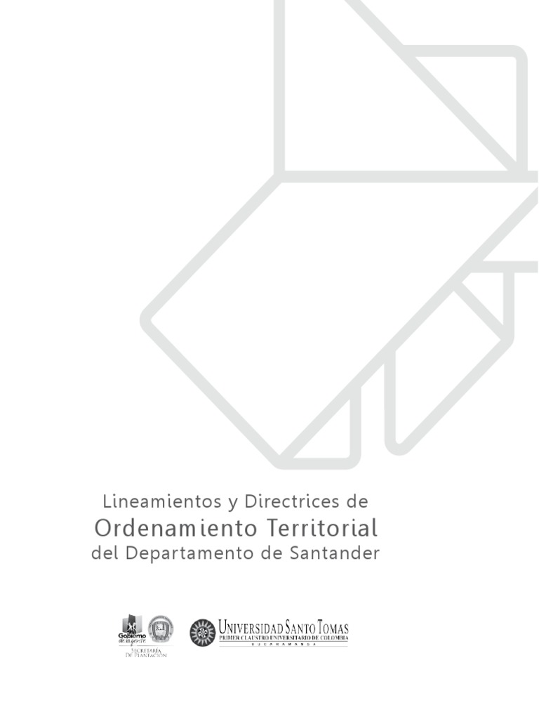 Lineamientos y Directrices de Ordenamiento Territorial Del Dpto de Sder ...