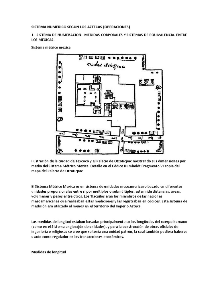 Sistema Numérico y Medidas Aztecas | PDF | Volumen | Observación científica