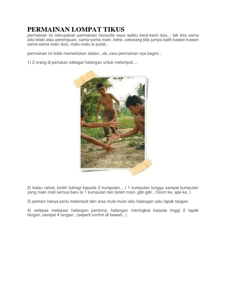 Permainan Lompat Tikus | PDF