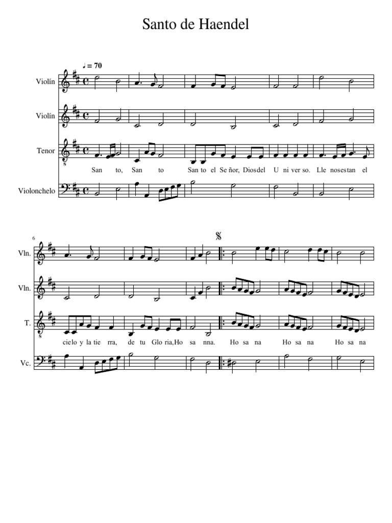 Santo de Haendel | PDF