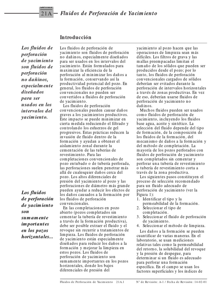 Chapter 21 Spanish-Fluidos de Perforacion de Yacimiento PDF | PDF | Cloruro de sodio | Sal (química)