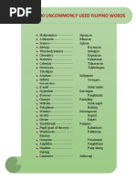 Tagalog Spelling Words for Grades 2-7 | PDF