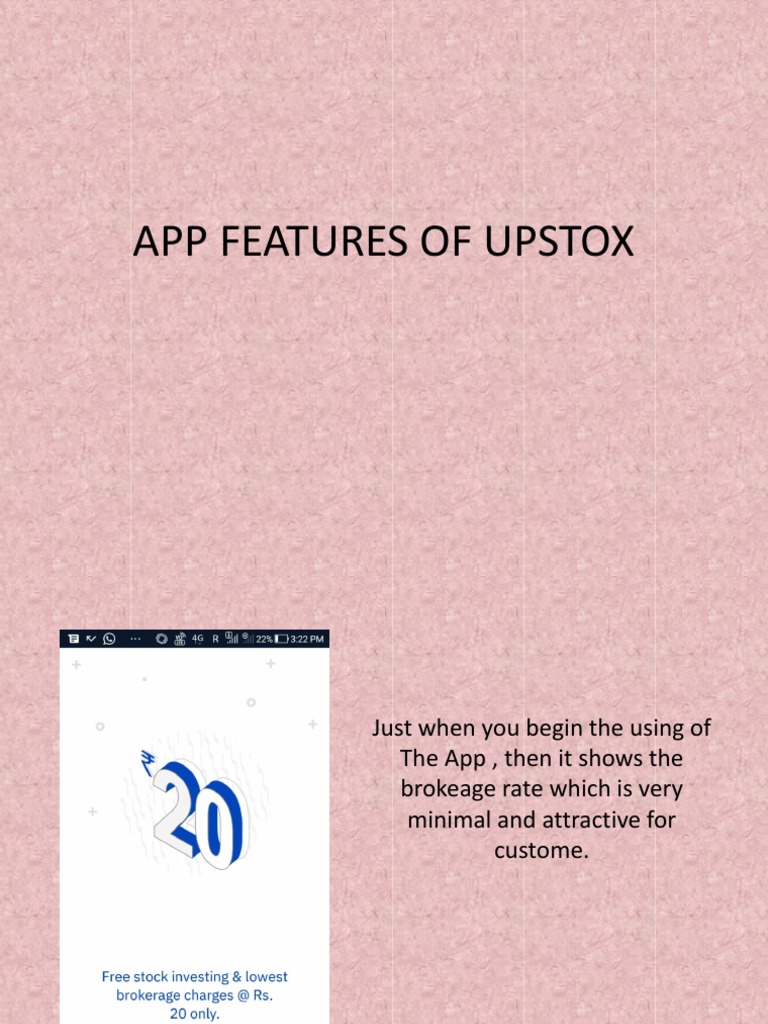 App Features Of Upstox Pdf Icon Computing Software
