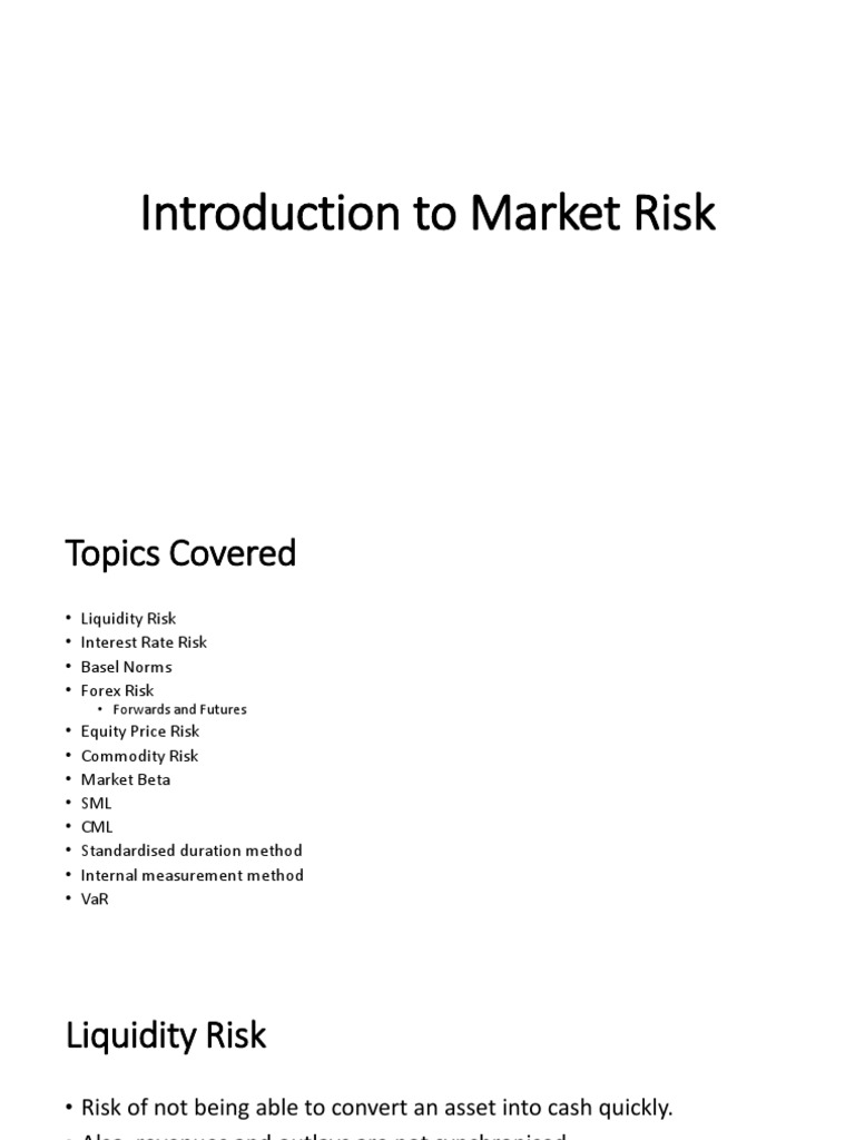 Overview of Market Risk Factors | PDF | Futures Contract | Hedge (Finance)
