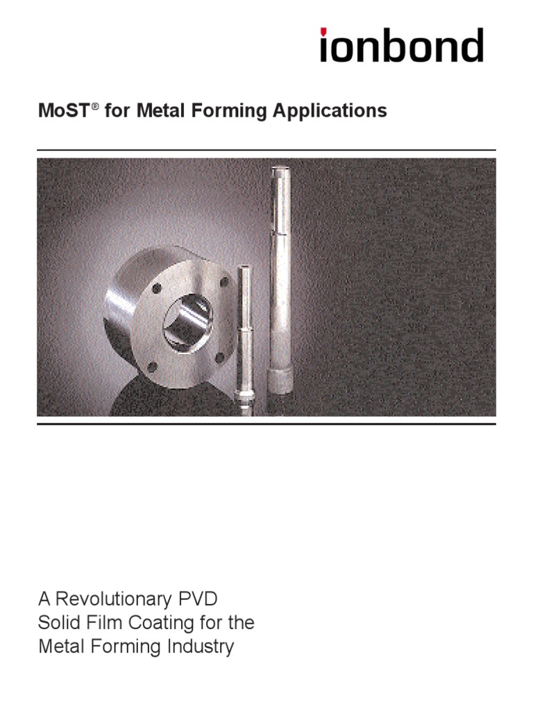 Most For Metal Forming Applications | PDF | Steel | Friction