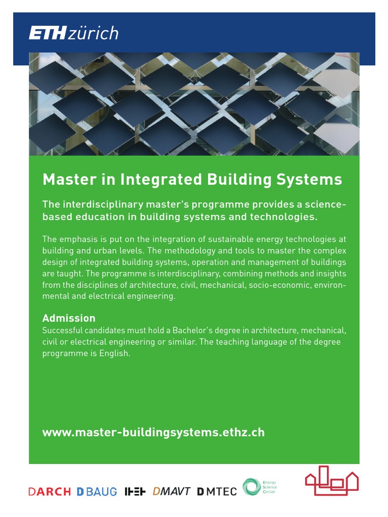 Master in Integrated Building Systems | PDF | System | Design