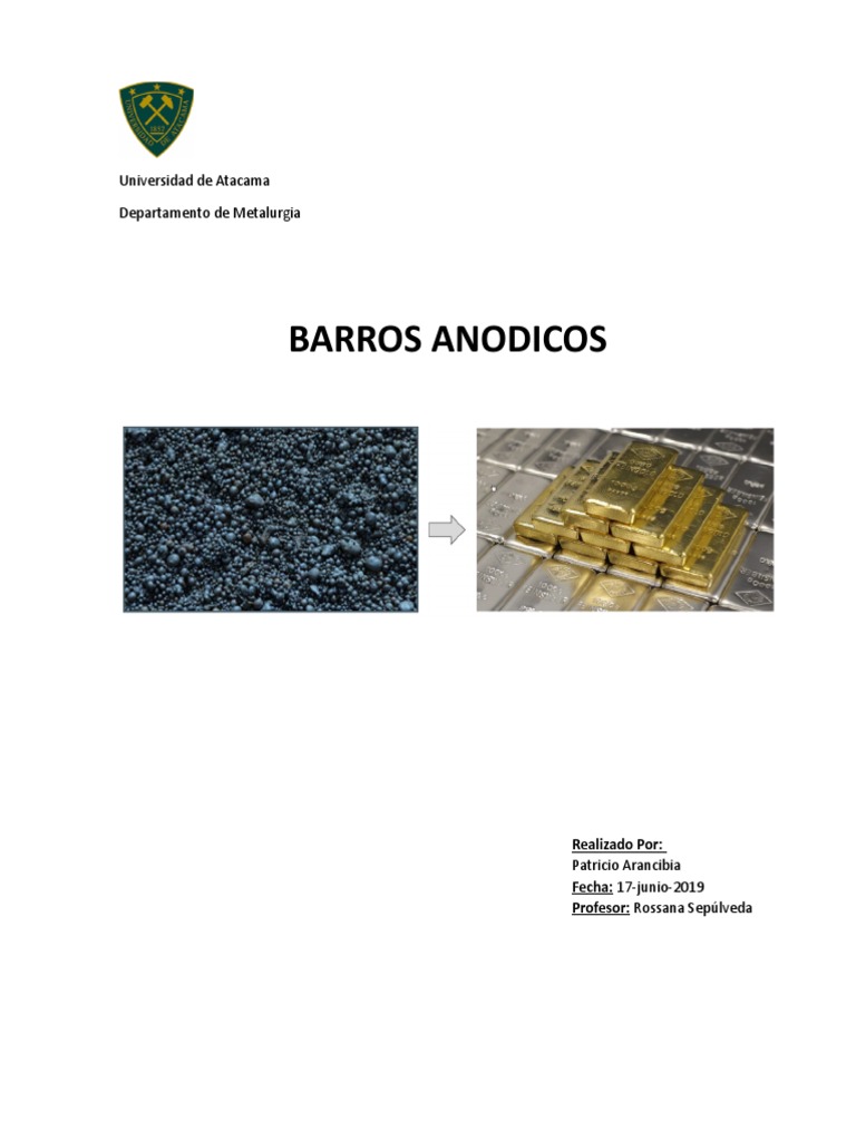 Barros Anódicos | PDF | Selenio | Cobre
