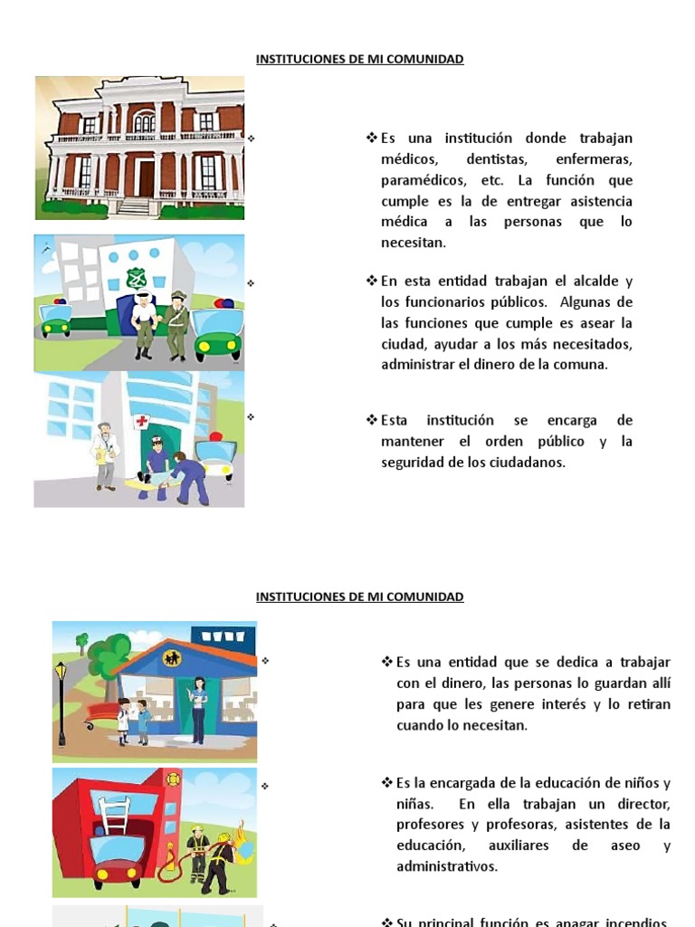 Instituciones de Mi Comunidad