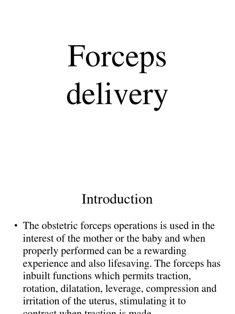 5.forceps Delivery | PDF | Childbirth | Human Pregnancy