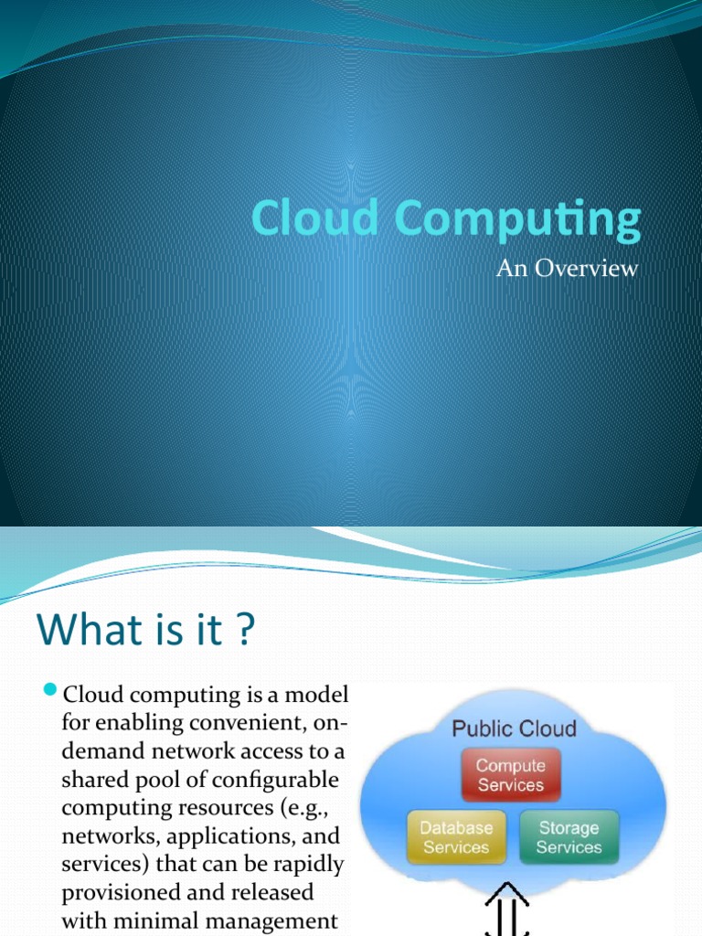 Cloud Computing: An Overview | PDF | Centralized Computing | Cloud Computing