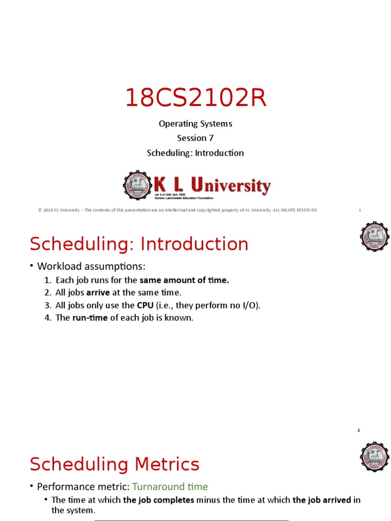 Scheduling | PDF | Scheduling (Computing) | Computer Programming