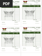 Contoh Nota Makan | PDF