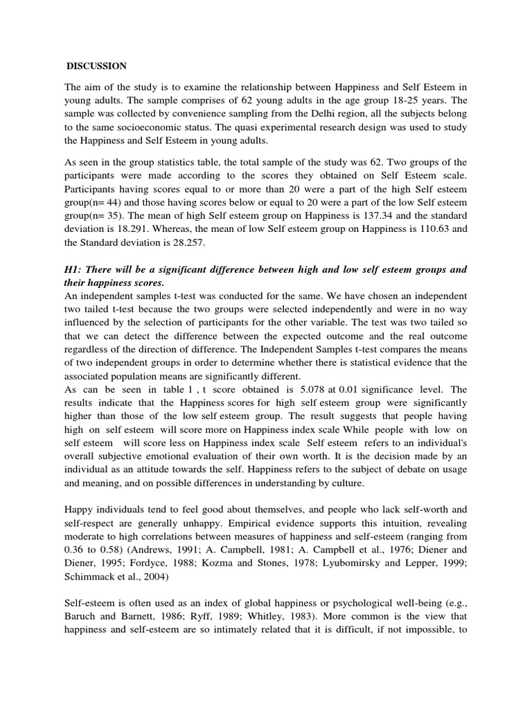 JGHJG | PDF | Student's T Test | Happiness